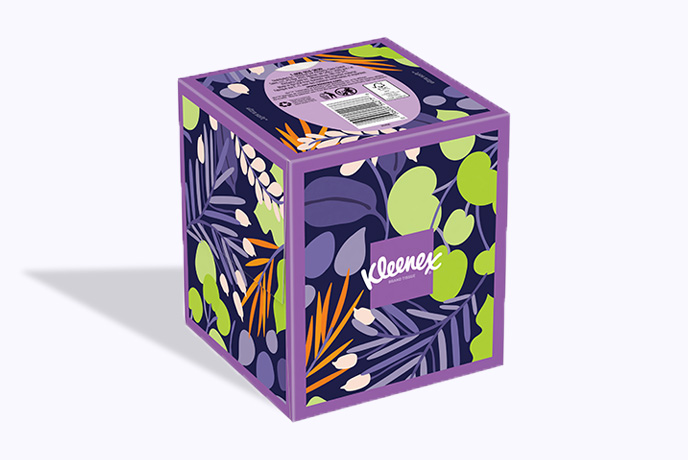 Ultra Soft 3 Ply Facial Tissues Cube Box Kleenex Canada